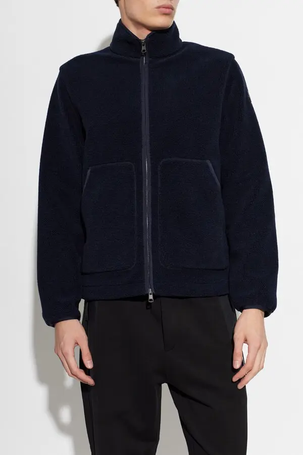 Moncler Long-sleeve Casual Jacket - Navy Blue