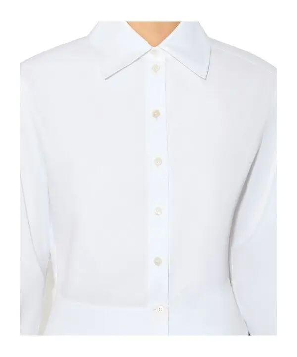 Alaïa Cotton Poplin Basque Shirt