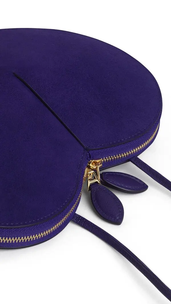 Alaïa Le Cœur Bi-material Bag In Leather - Iris Color