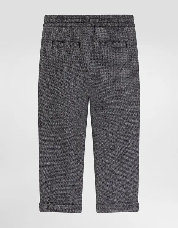 Dolce & Gabbana Herringbone Drawstring Trousers