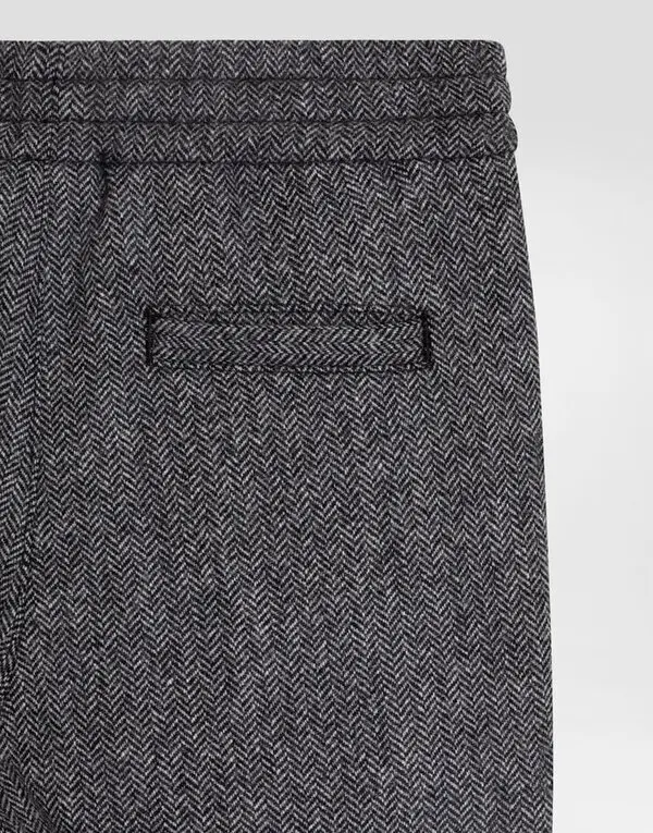 Dolce & Gabbana Herringbone Drawstring Trousers