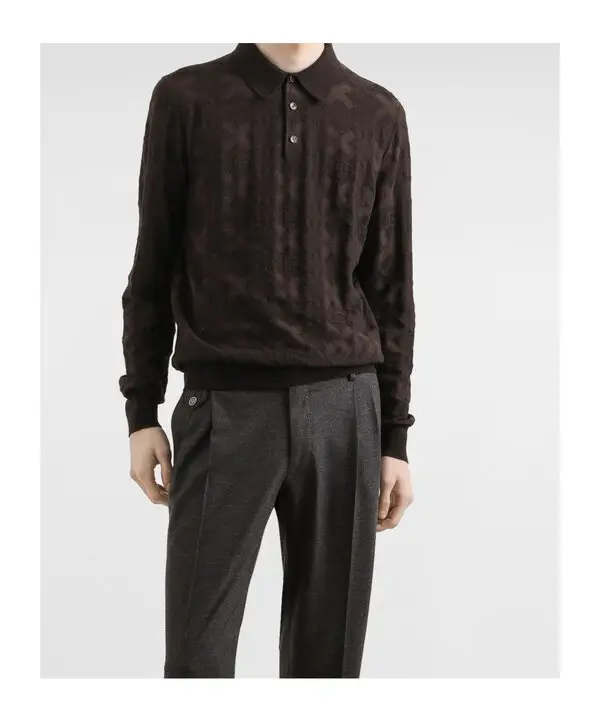 Dolce & Gabbana Geometric-pattern Polo Shirt