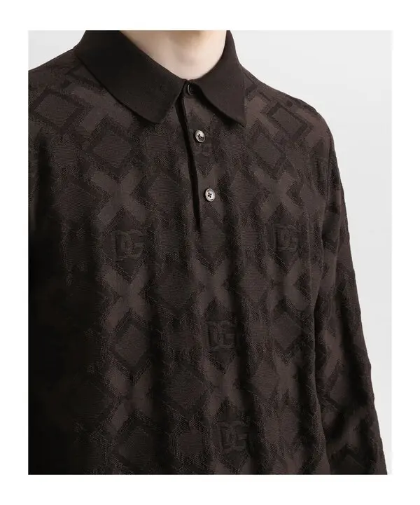 Dolce & Gabbana Geometric-pattern Polo Shirt