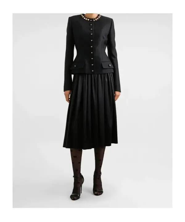 Dolce & Gabbana Pleated Midi Skirt
