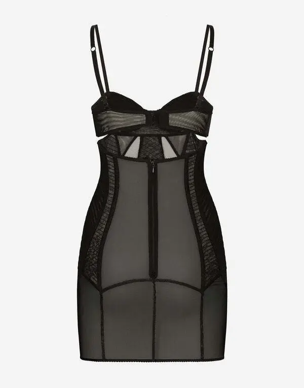 Dolce & Gabbana Corset Tulle Mini Dress