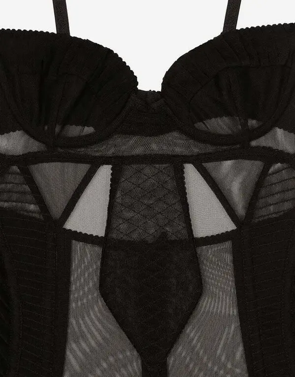Dolce & Gabbana Corset Tulle Mini Dress