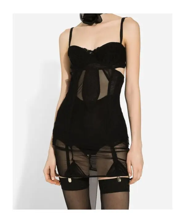 Dolce & Gabbana Corset Tulle Mini Dress