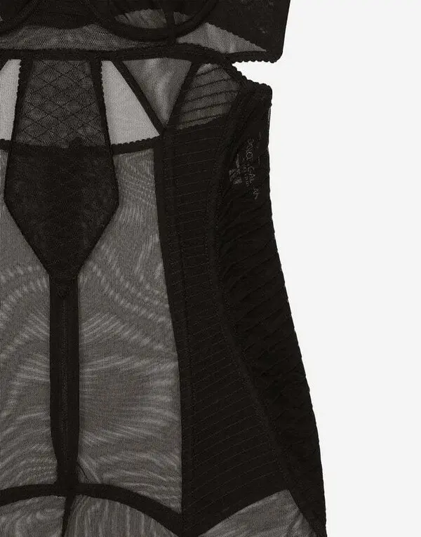 Dolce & Gabbana Corset Tulle Mini Dress