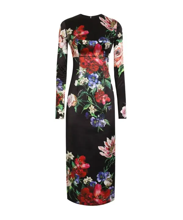 Dolce & Gabbana Floral-print Midi Dress - Multi-color