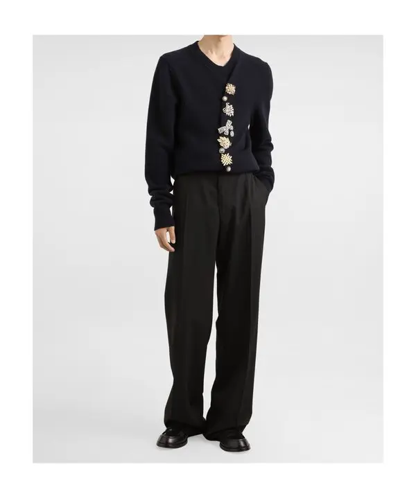 Dolce & Gabbana Brooch-detail Jumper