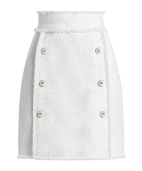 Dolce & Gabbana Decorative-button Mini Skirt