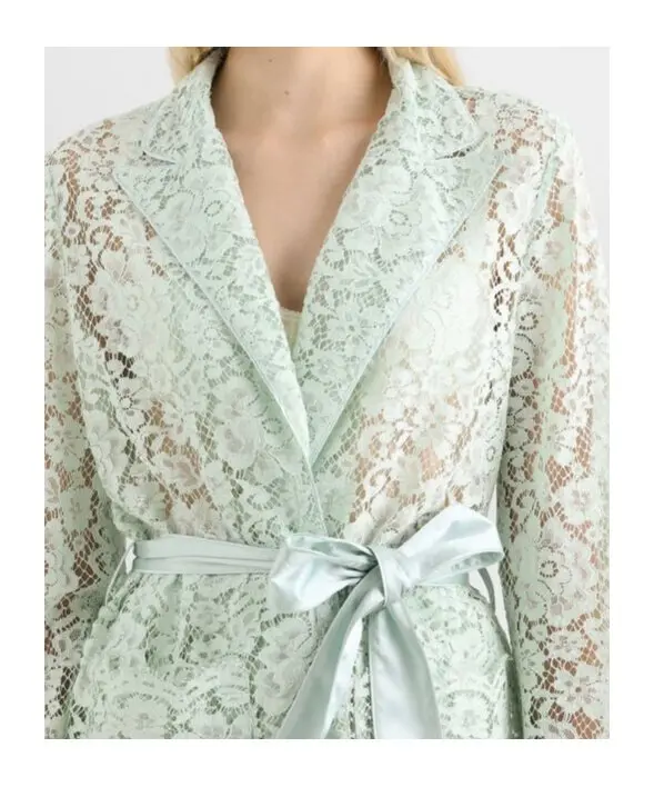 Dolce & Gabbana Lace-detail Belted Jacket