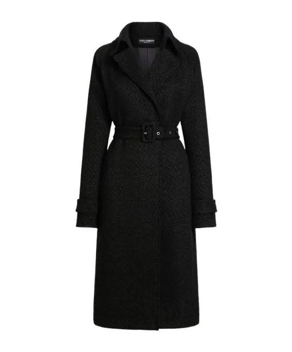 Dolce & Gabbana Tweed Trench Coat