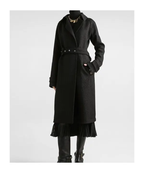 Dolce & Gabbana Tweed Trench Coat