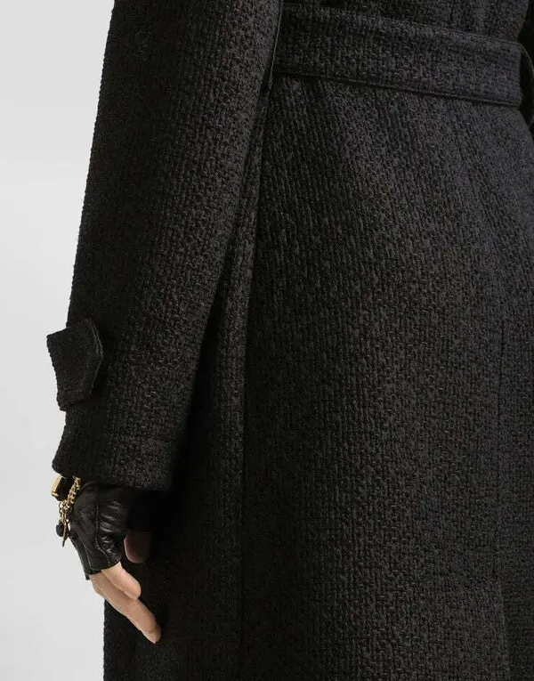 Dolce & Gabbana Tweed Trench Coat