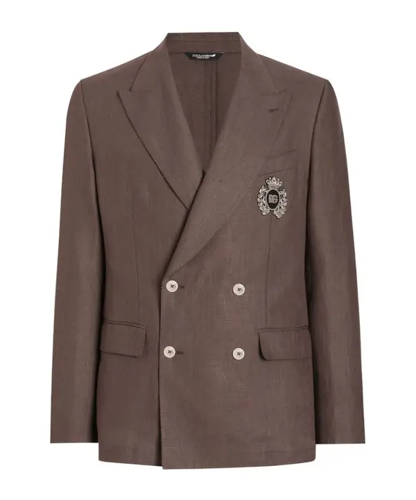 Dolce & Gabbana Crest-appliqué Blazer
