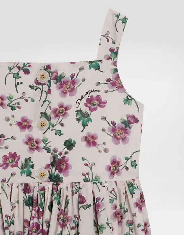 Dolce & Gabbana Floral-print Buttoned Dress