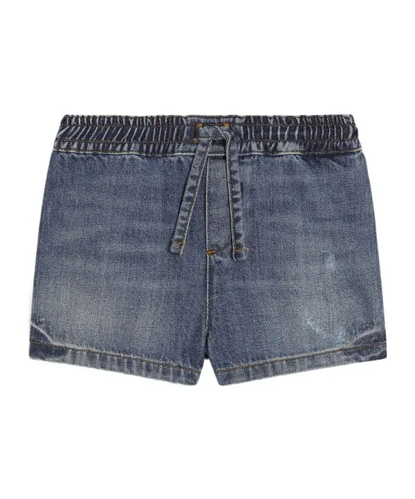 Dolce & Gabbana Denim Bermuda Shorts With Logo