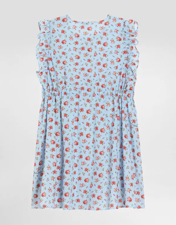 Dolce & Gabbana Ruffled Floral-print Dress
