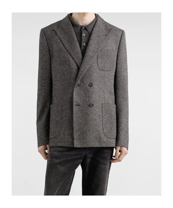 Dolce & Gabbana Long-sleeve Polo Shirt - Grey