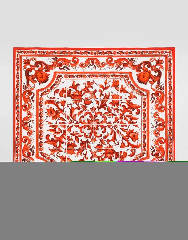 Dolce & Gabbana Majolica-print Cotton Blanket