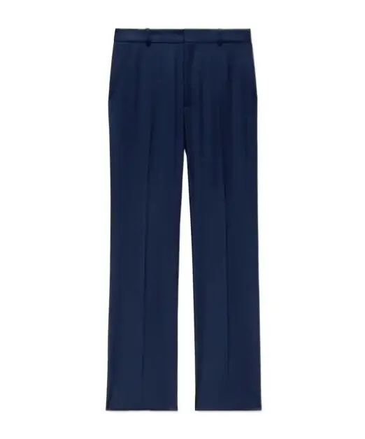 Kenzo Straight Tailored Pants In Virgin Wool