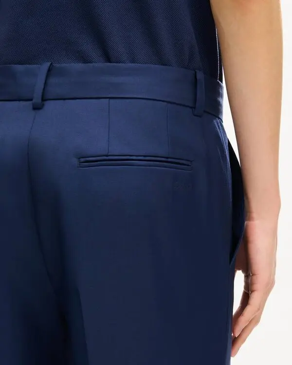Kenzo Straight Tailored Pants In Virgin Wool