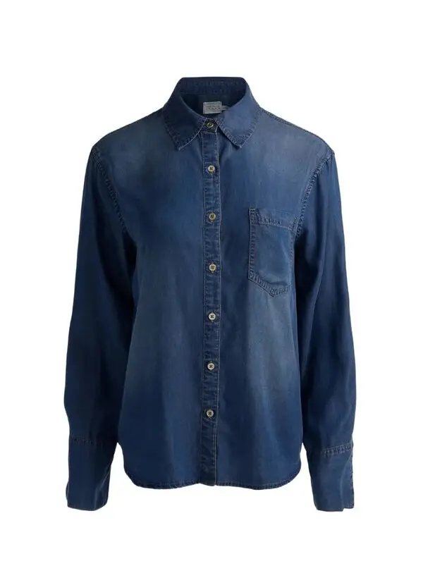 ALICEOLIVIA Denim Button-down Shirt