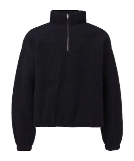 JIL SANDER Wool-blend Half-zip Sweater