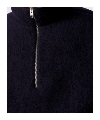 JIL SANDER Wool-blend Half-zip Sweater