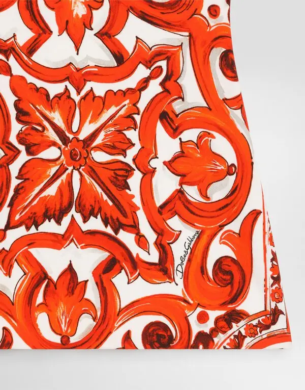 Dolce & Gabbana Majolica-print Dress With Interlock Bloomers