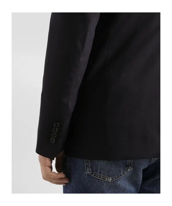 Dolce & Gabbana Double-breasted Crest-embellished Blazer