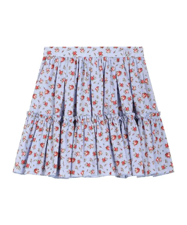 Dolce & Gabbana Floral-pattern Ruffled Skirt