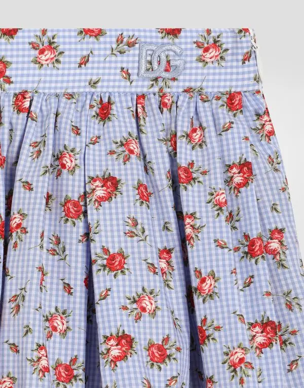 Dolce & Gabbana Floral-pattern Ruffled Skirt