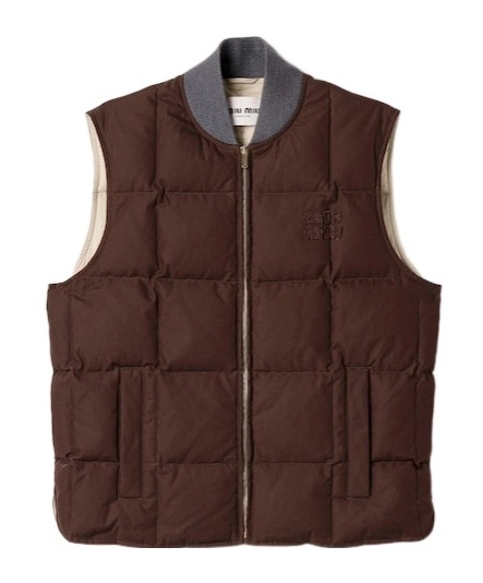 Miu Miu Gabardine Down Vest