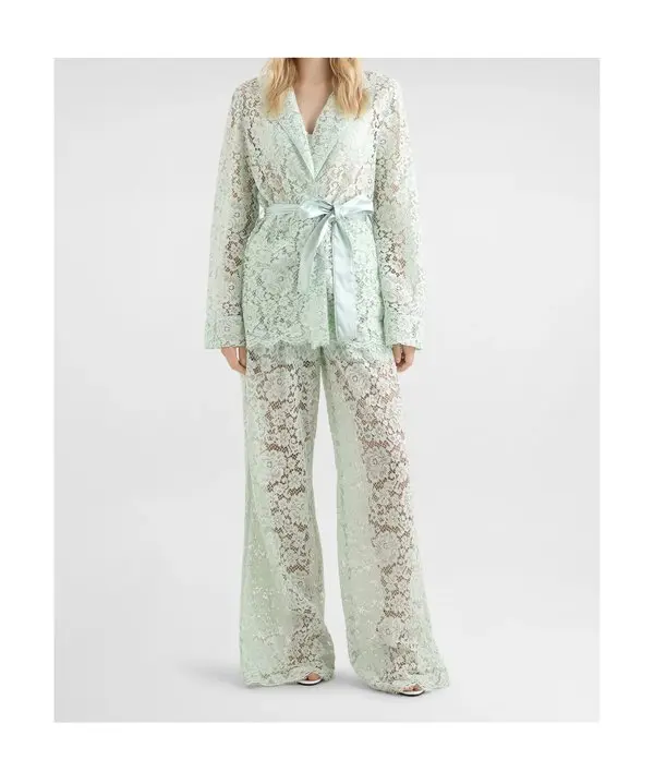 Dolce & Gabbana Floral Lace Palazzo Pants