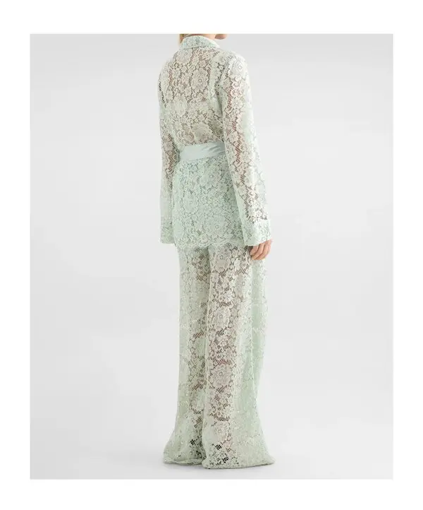 Dolce & Gabbana Floral Lace Palazzo Pants