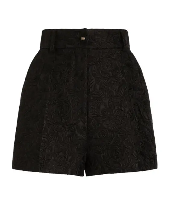 Dolce & Gabbana Floral Brocade-effect Shorts