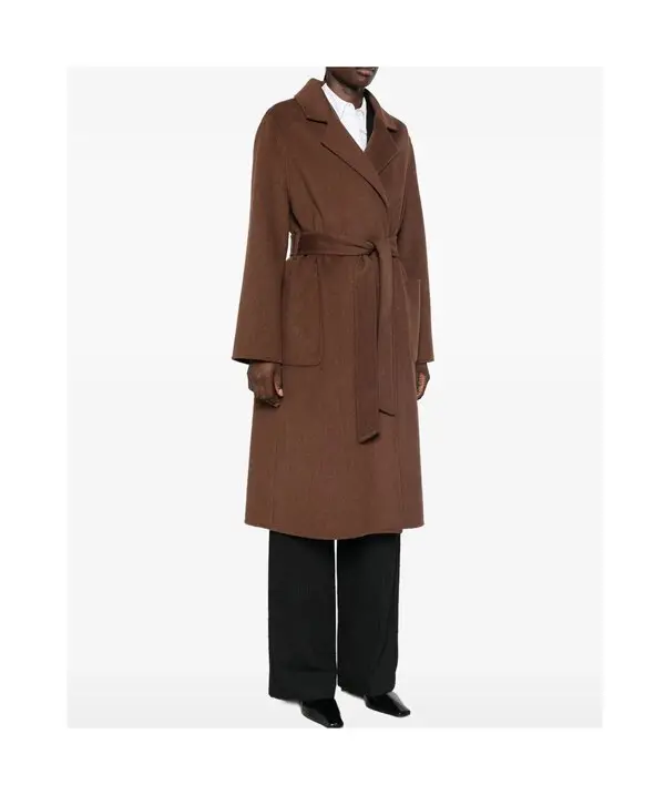 ERMANNO FIRENZE Notch-lapel Belted Coat