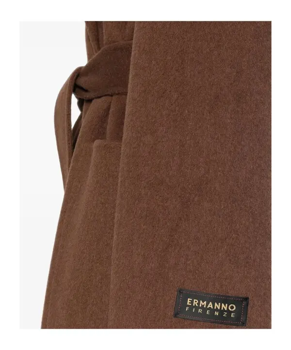 ERMANNO FIRENZE Notch-lapel Belted Coat