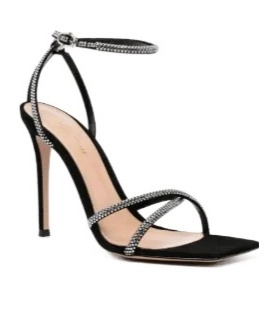 GIANVITO ROSSI Cystal-embellished Suede Sandals