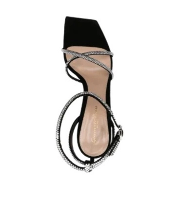 GIANVITO ROSSI Cystal-embellished Suede Sandals