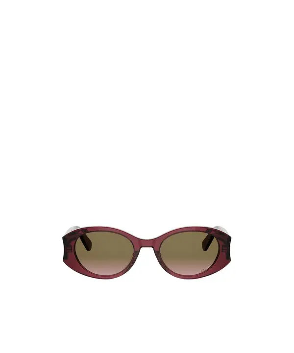 Dior Oval Frame Sunglasses - Brown