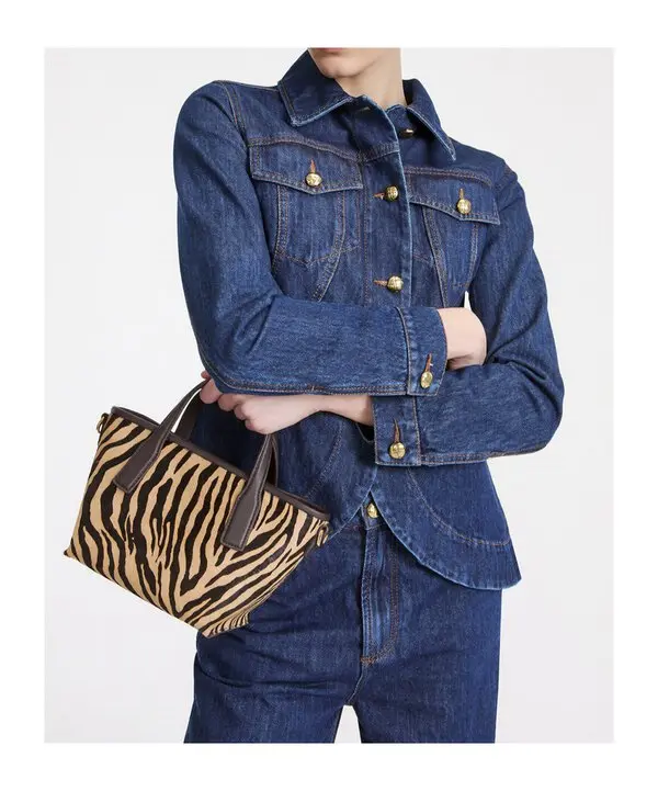 Marella Zebra-print Handbag