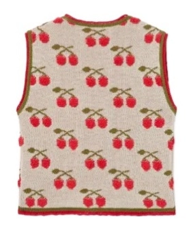 La DoubleJ Cherry Tie Gilet
