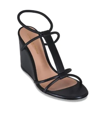 GIANVITO ROSSI Thinstrap Wedge Sandals
