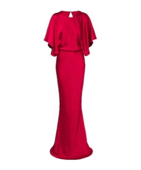 Norma Kamali Draped Satin Gown