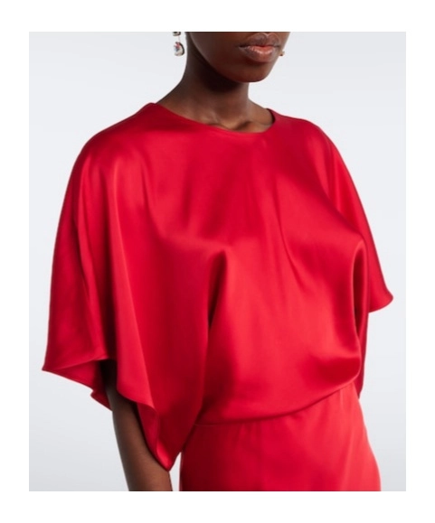Norma Kamali Draped Satin Gown