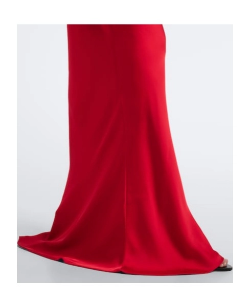 Norma Kamali Draped Satin Gown