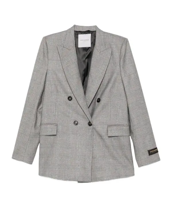 ERMANNO FIRENZE Checked Double-breasted Blazer